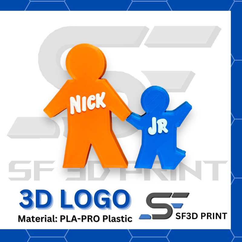 Nick & Jr 3d logo collection display toy child | Shopee Malaysia