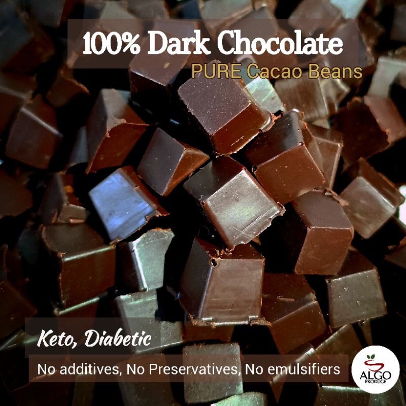 100% Pure Dark Chocolate by Algo Produce Davao City 1/2kg (500g) | Shopee Malaysia