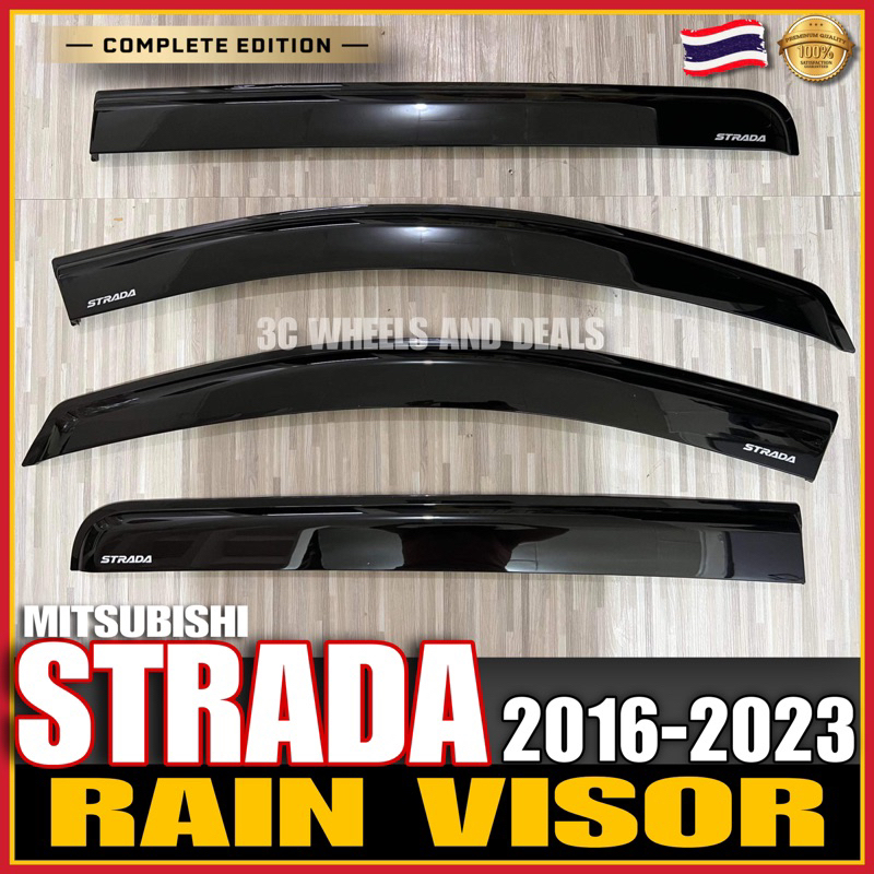 Mitsubishi STRADA 2019-2024 PREMIUM RAIN VISOR (Mitsubishi strada ...