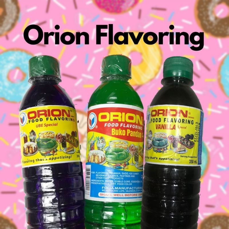 Orion Food Flavor Extract 350ML (Vanilla,Buko Pandan,Ube) | Shopee Malaysia