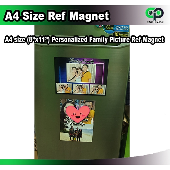 A4 size Personalized Family Picture Ref Magnet for refrigerator ...
