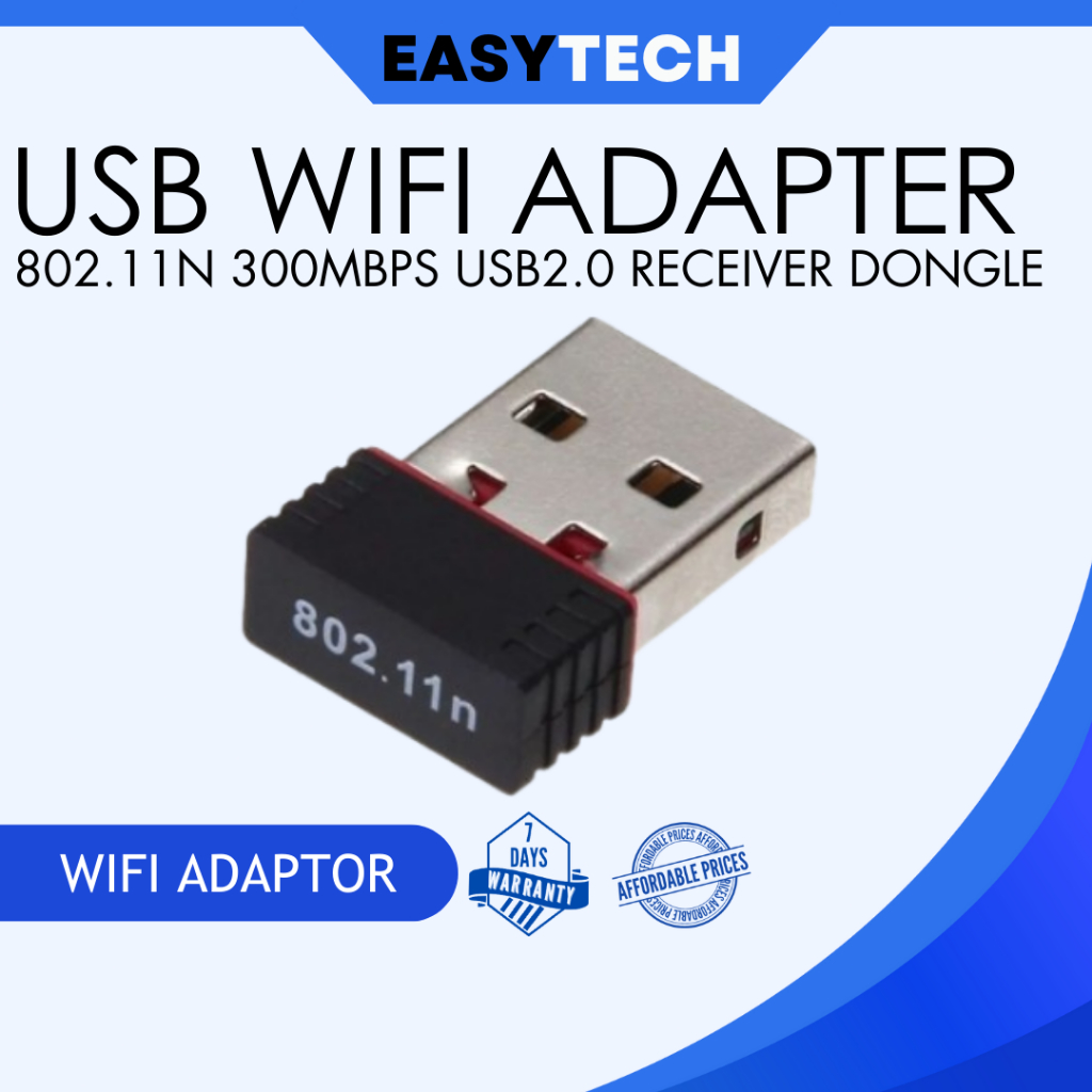 EASYTECH | 802.11n 300mbps USB 2.0 Wireless Adapter Network | Shopee Malaysia
