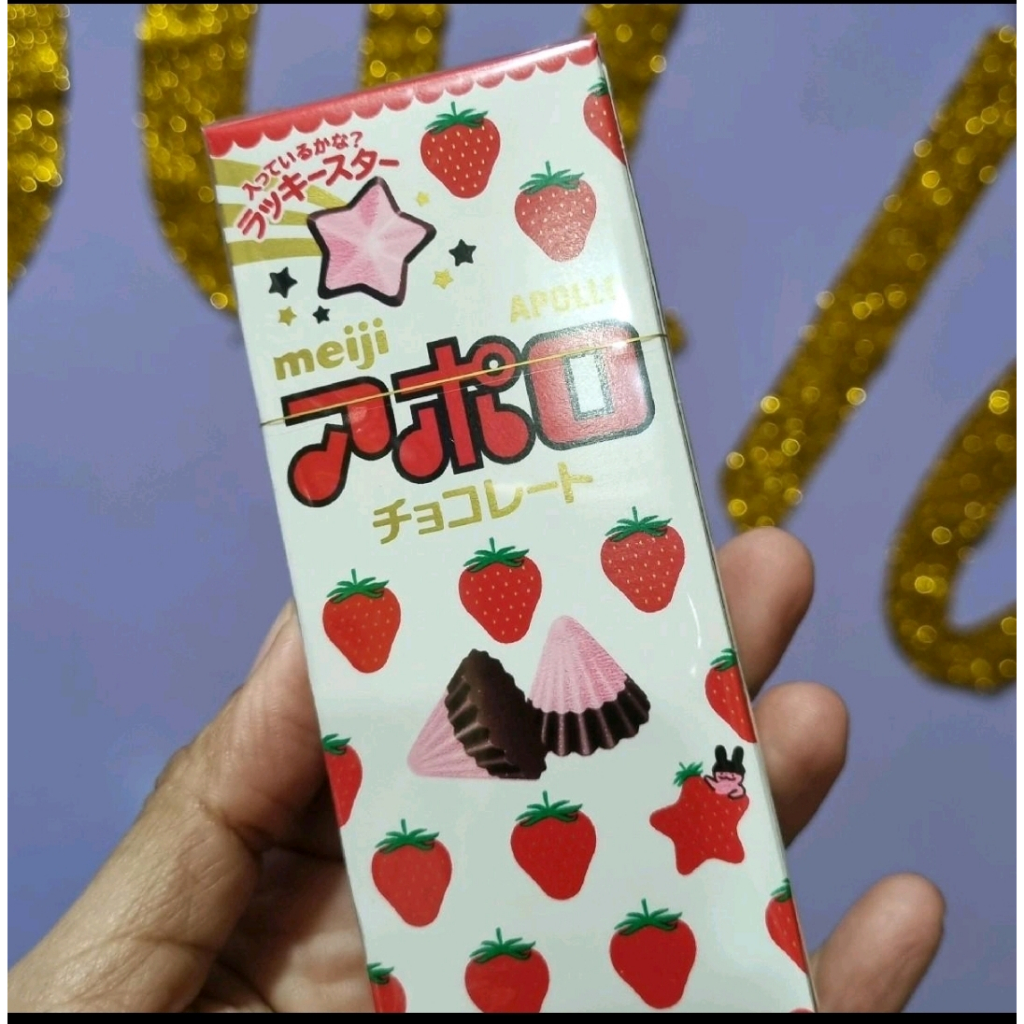 Meiji Apollo Chocolate Strawberry 46grams | Shopee Malaysia