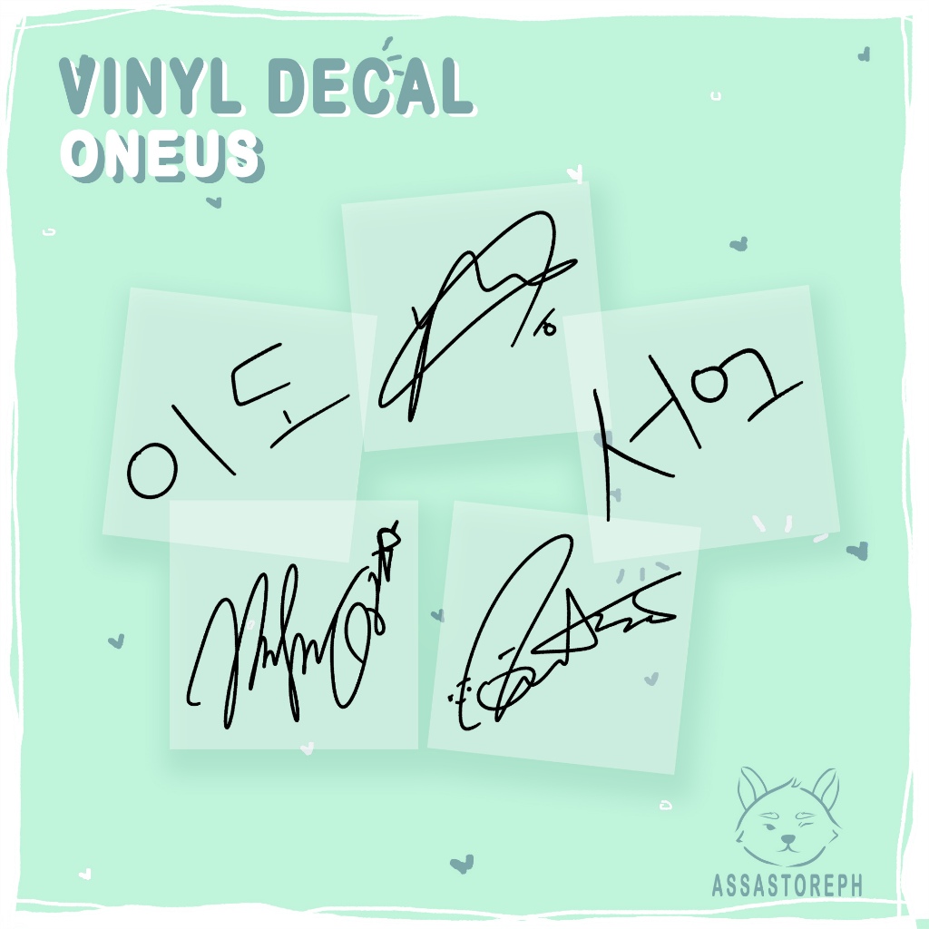 ONEUS Signature Decal Waterproof Sticker | Assastoreph | Shopee Malaysia