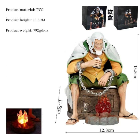 One Piece Rayleigh Silvers Rayleigh With Fire And BOA Action figure ...