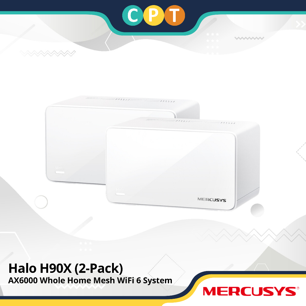 Mercusys Halo H90X AX6000 Whole Home Mesh WiFi 6 System (2-Pack ...