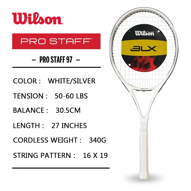 Wilson Tennis Racket Pro Staff RF97 RogerFederer Full Carbon ...