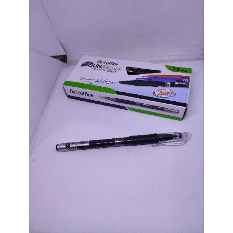 Flexoffice Sunbeam SignPen Sign Pen Gel Pen 0.5 by box (12pcs) | Shopee ...