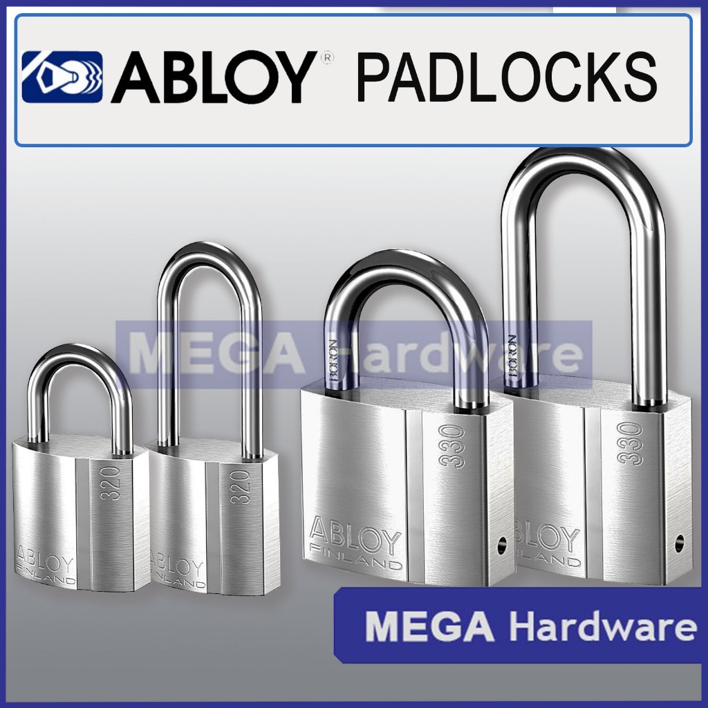 Abloy Padlock Heavy Duty PL330/50 or PL 330/25 or PL341/50 or PL 341/25 (FINLAND) PL320/20 ...