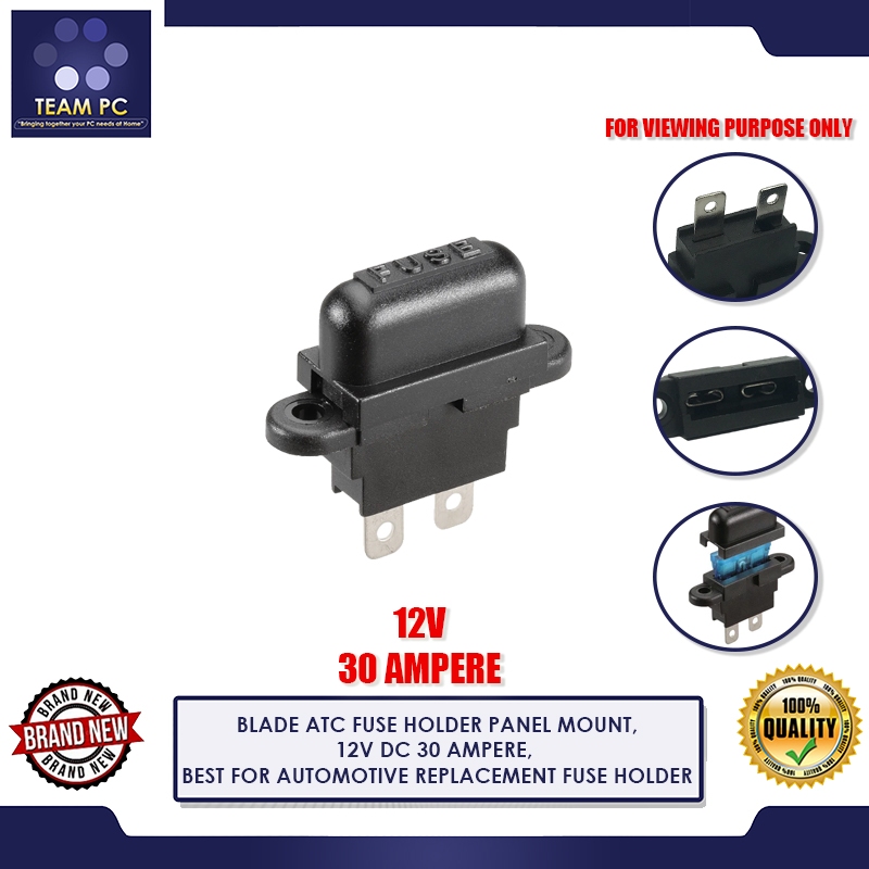 BLADE ATC FUSE HOLDER PANEL MOUNT, 12V DC 30 AMPERE, BEST FOR ...