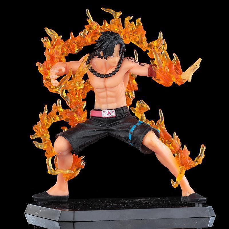 Hey Anime-One Piece Small Ace flame figures with colour box | Shopee ...