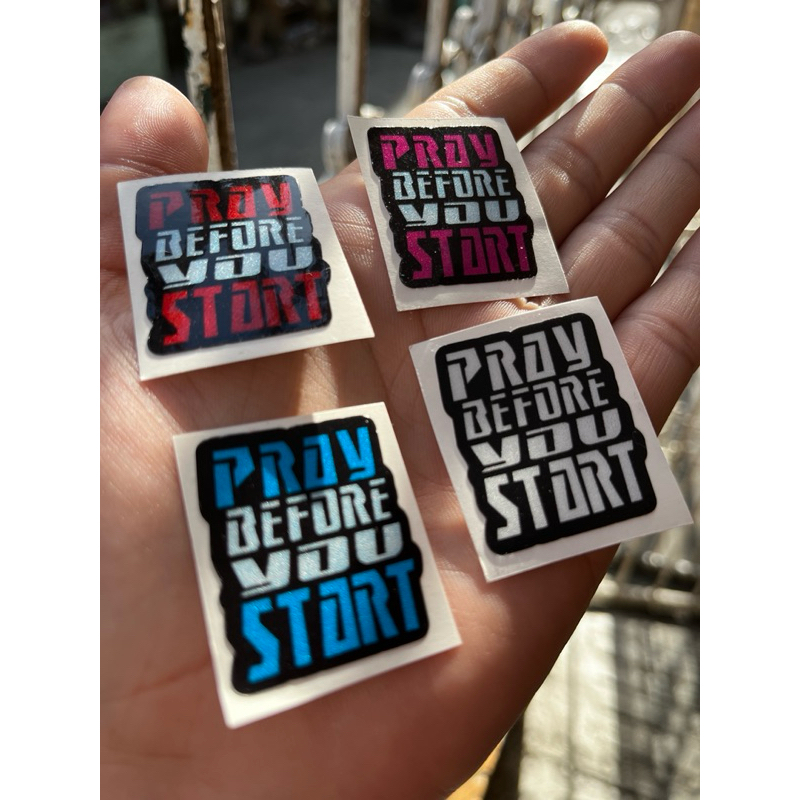 Pray Before You Start Decal - 3M Reflectorized | Shopee Malaysia