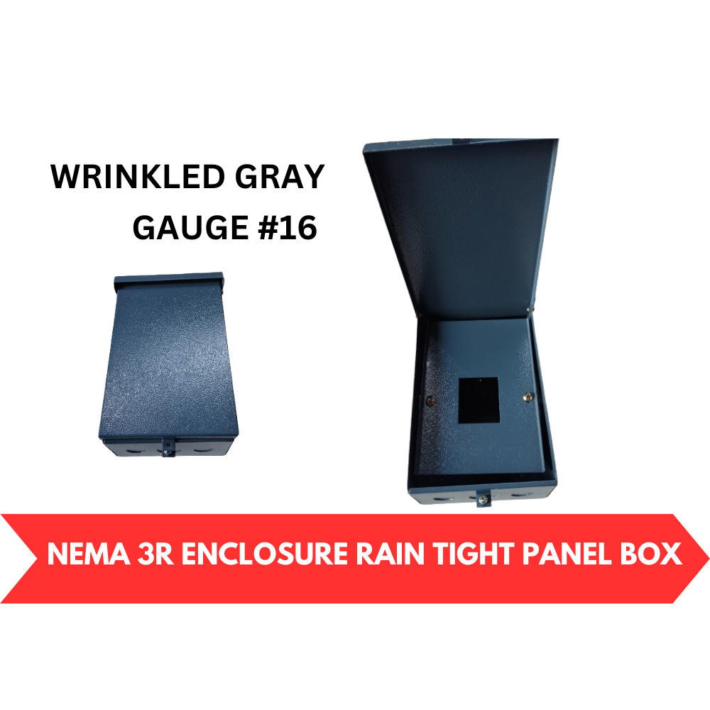 NEMA 3R RAIN-TIGHT PANEL BOX Electrical Enclosure for Bolt-on 2-Pole ...