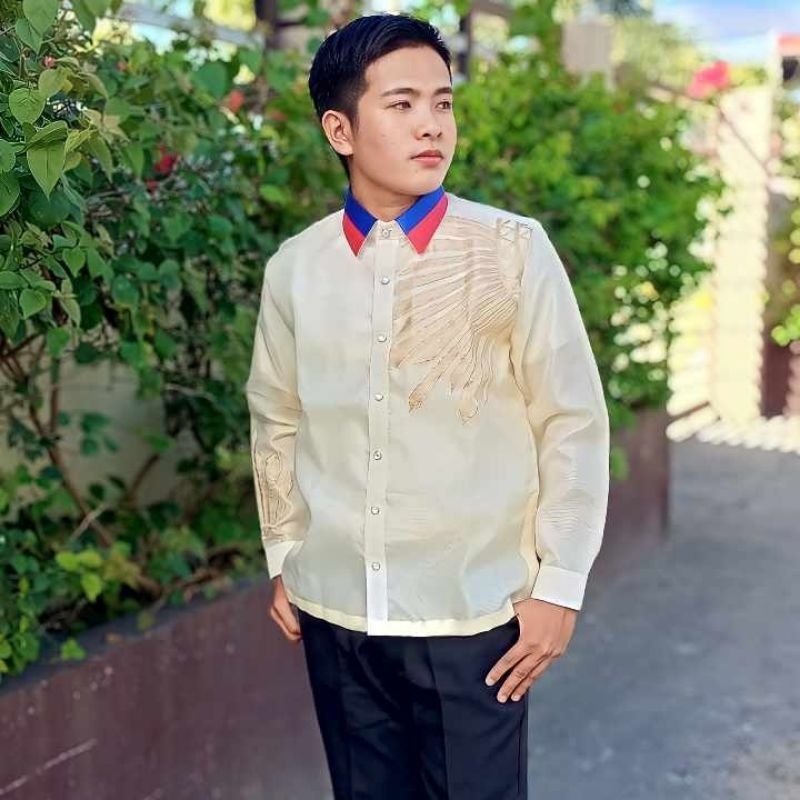 Mens Modern Barong tagalog sinag design | Shopee Malaysia
