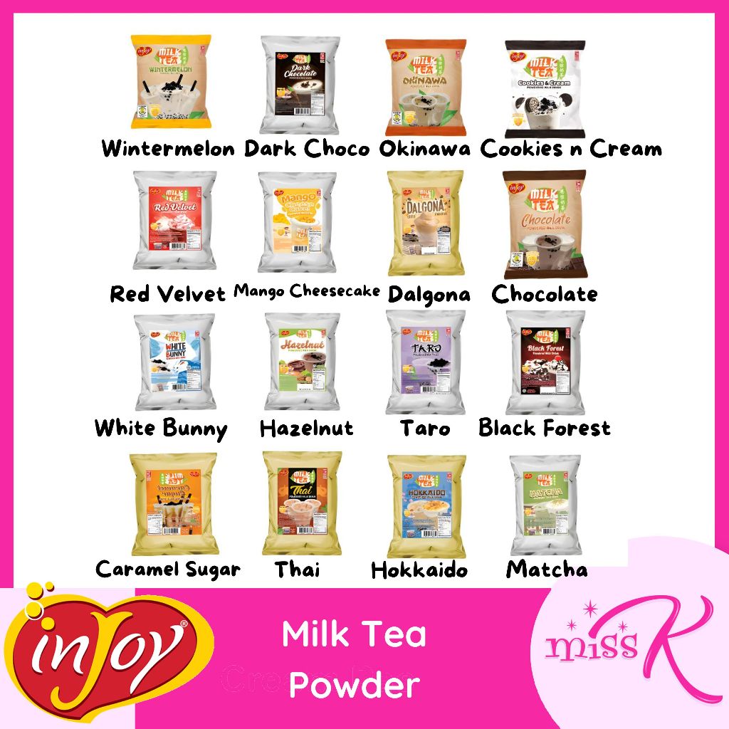 Injoy Milktea Powdered Milk Drink | Milk Tea | 500g | Shopee Malaysia