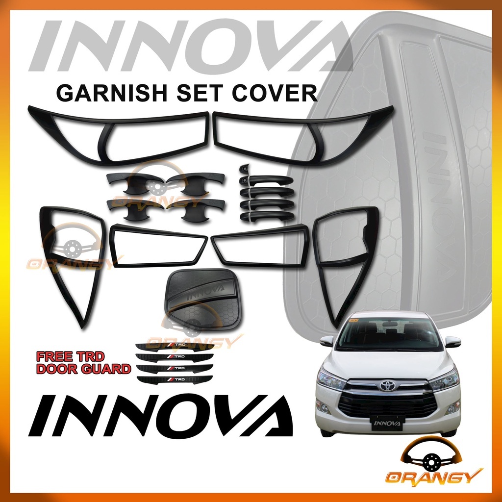 Toyota Innova 2016 to 2024 Garnish Combo Set Cover W/ FREE TRD DOOR ...