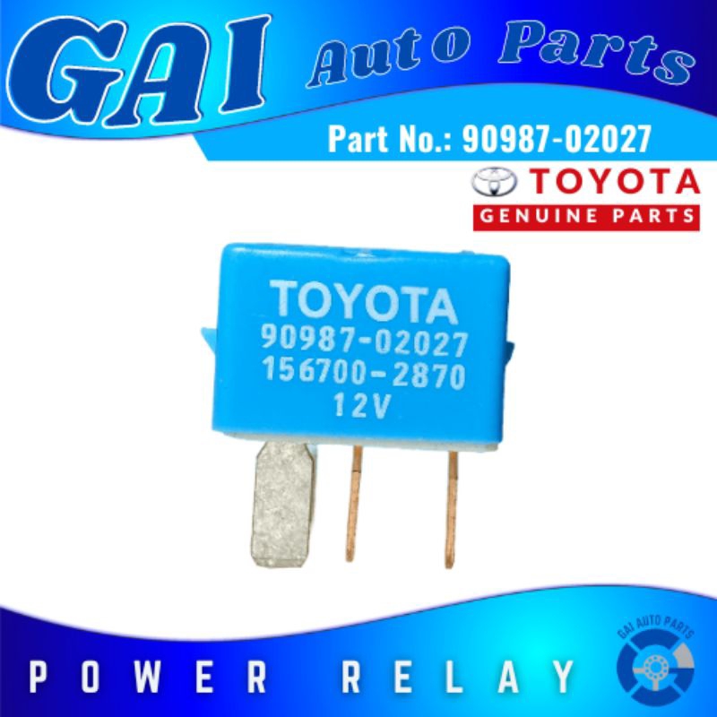 TOYOTA Relay 4Pin 12V (90987-02027 / 156700-2870) High Quality | Shopee ...