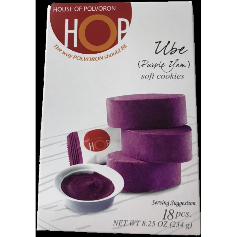 HOP Ube Soft Cookies 18pcs House of Polvoron Purple Yam | Shopee Malaysia