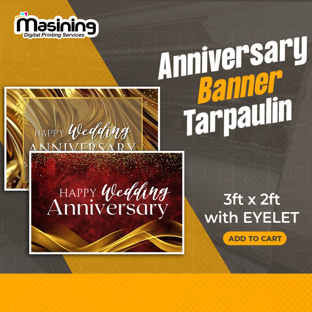 Anniversary Banner Tarpaulin 3ft x 2ft | Shopee Malaysia
