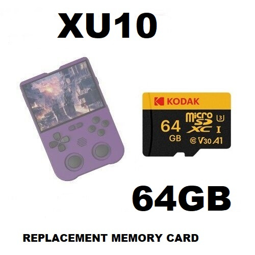 64GB microSD card for XU10 w/ 10,000+ GAMES and EmuELEC OS MAGICX ...