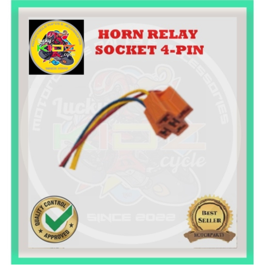 HORN RELAY SOCKET FOR MOTORCYE UNIVERSAL (4 - PIN ) | Shopee Malaysia