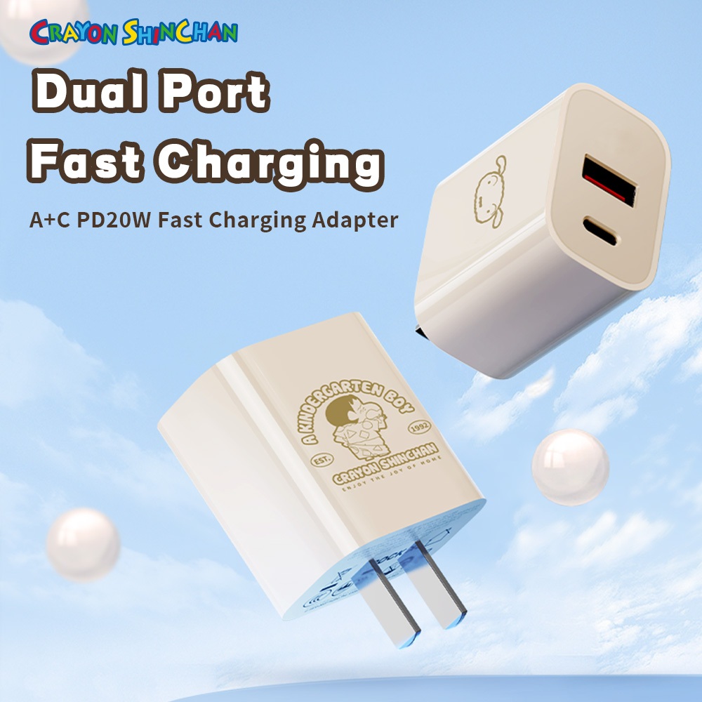 Rock Space Crayon Shinchan T43 Dual Port A+C PD 20W Fast Charging ...