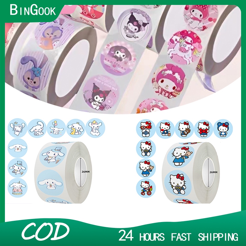500pcs Sanrio DIY Cartoon Shaped Seal Labels Package Label Sticker ...