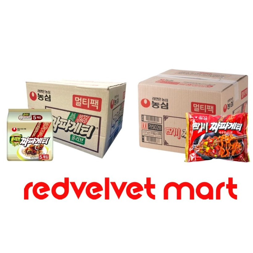 NONGSHIM JJAPAGHETTI RAMEN 140G *1BOX 40/32PCS( CHAPAGHETTI / SPICY ...