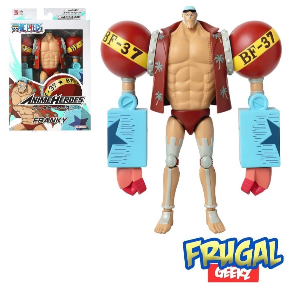 Bandai Anime Heroes: One Piece - Franky 6.5" Scale Action Figure ...