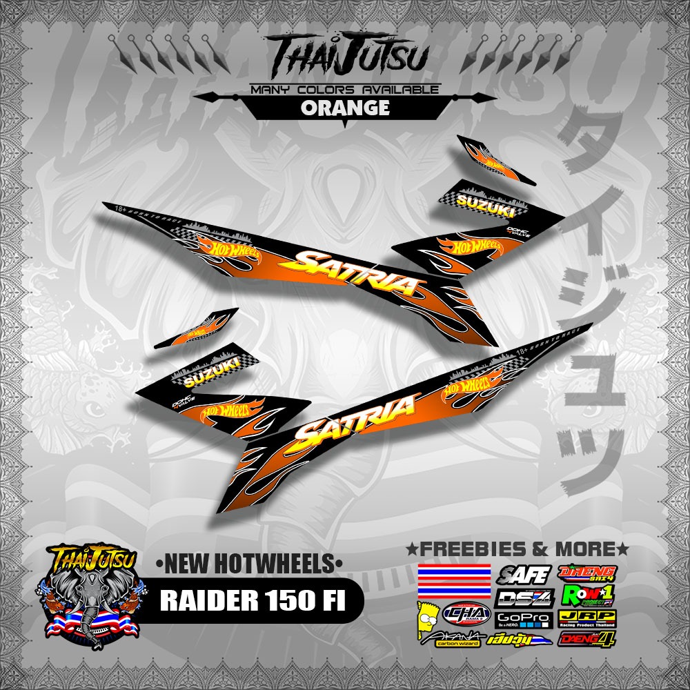 RAIDER 150 FI DECALS ( NEW HOTWHEELS )【ThaijutsuStickers】 | Shopee Malaysia