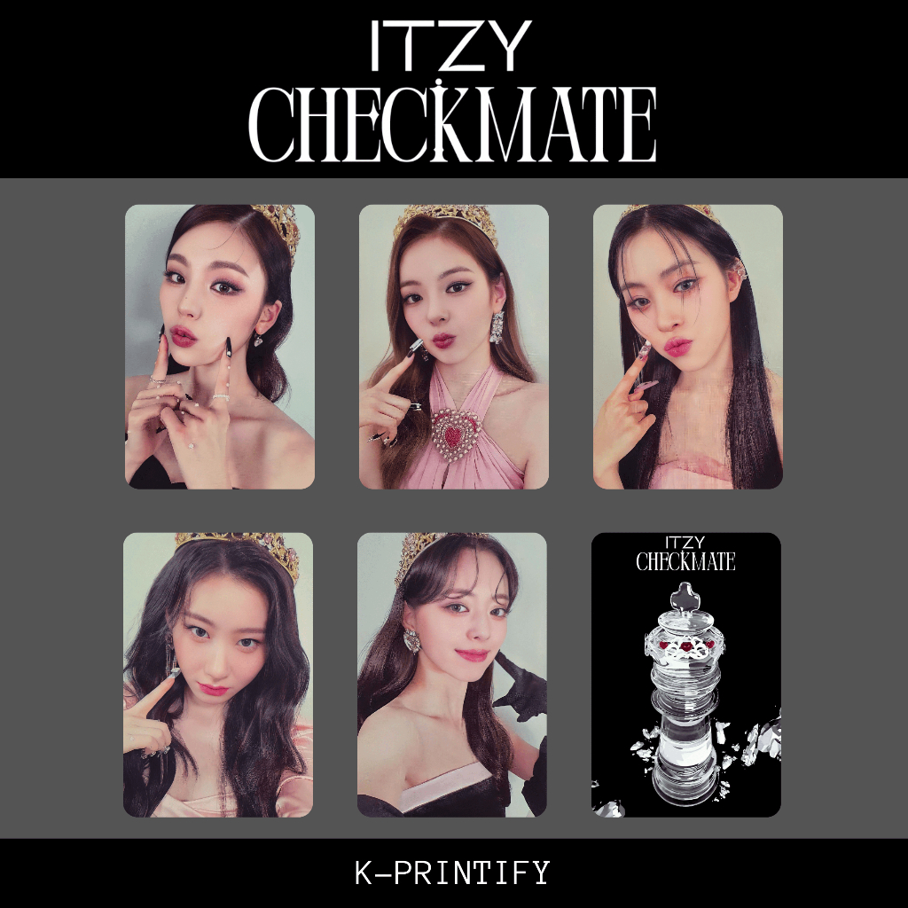 FANMADE ITZY Photocard Set - Checkmate (Read Description) | Shopee Malaysia