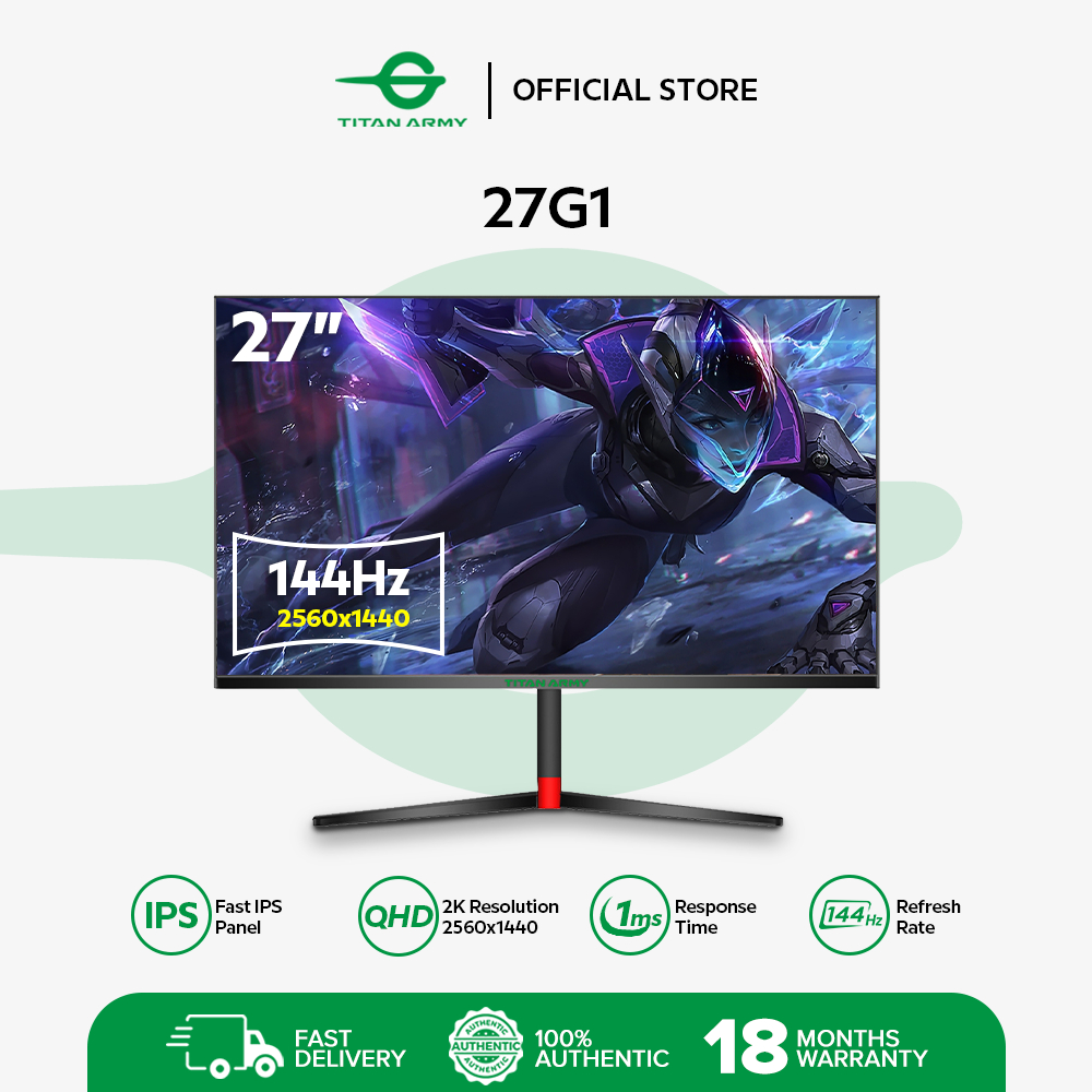 Titan Army 27G1 27 inch QHD 2560*1440 resolution with 144Hz refresh ...
