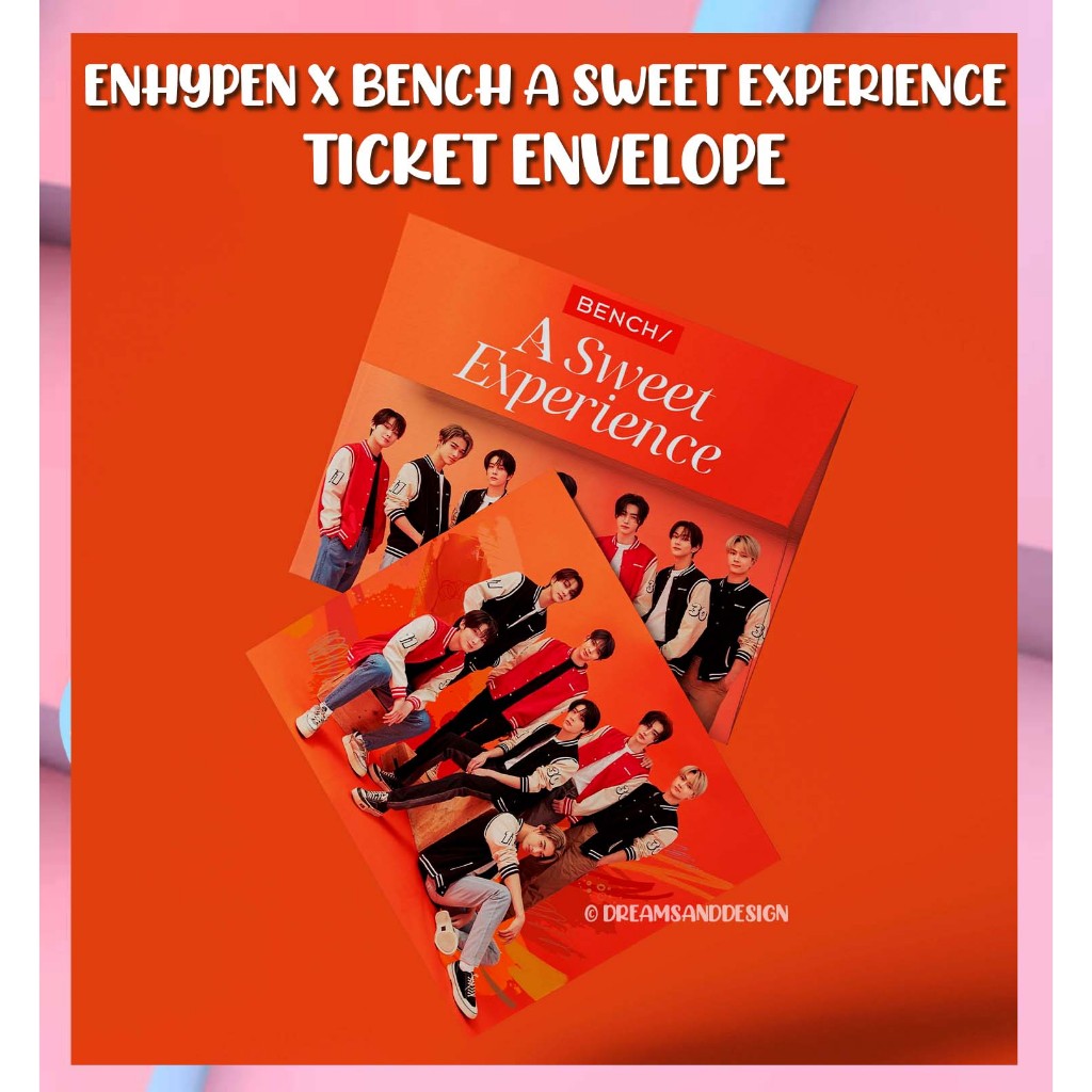 Enhypen x Bench A Sweet Experience Ticket Envelope | Shopee Malaysia