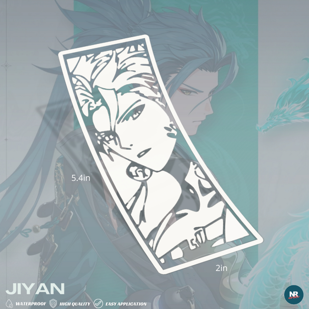 Jiyan Wuthering Waves Wuwa Vinyl Decal Gaming Anime Husbando Sticker ...