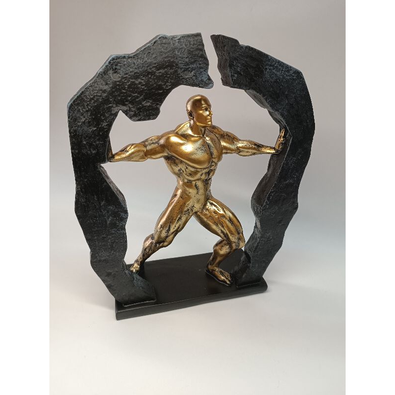 Body Building trophy figurine Gold Trophy MVP Trophy muscle cat gym ...
