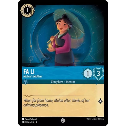 Fa Li Mulan's Mother Common Ursula's Return Disney Lorcana TCG Trading ...