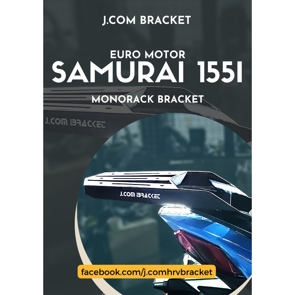Euro Motor Samurai 155i Monorack (Stay Grab Bar) by Heavy Duty Bracket ...