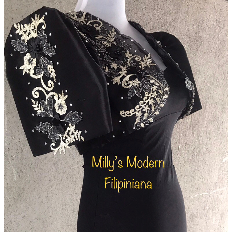 Filipiniana bolero with lace millys modern filipiniana mestiza ethnic ...