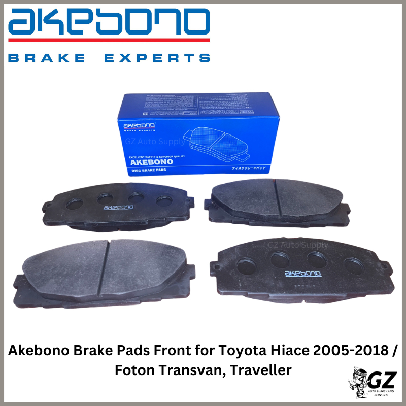 Akebono Brake Pads Front for Toyota Hiace 2005-2018 / Foton Transvan ...
