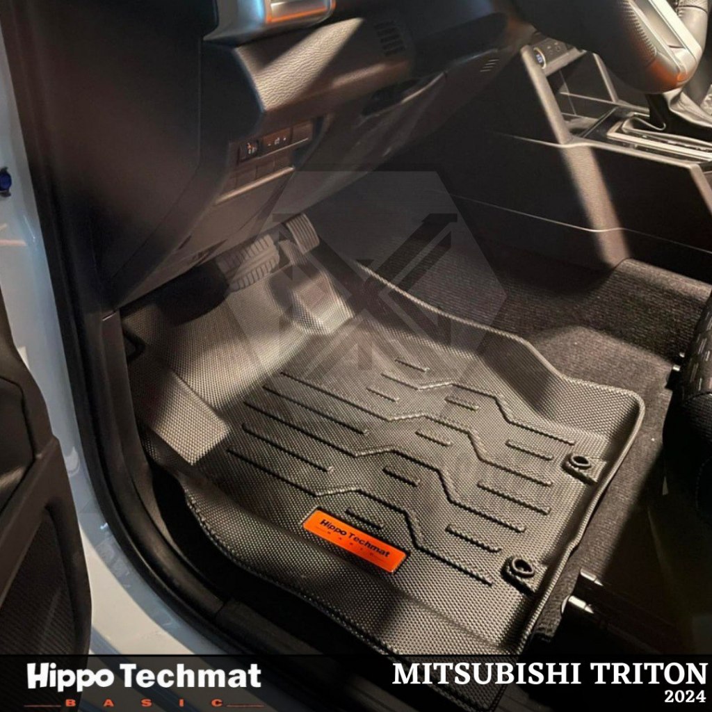 MITSUBISHI TRITON 2024-UP HIPPO TECHMAT BASIC DEEP DISH MATS V2 ...