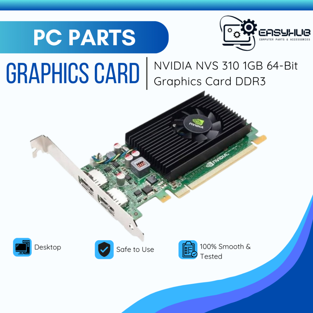 NVIDIA NVS 310 1GB 64-Bit DDR3 Directx 11 Graphics Card for Desktop ...