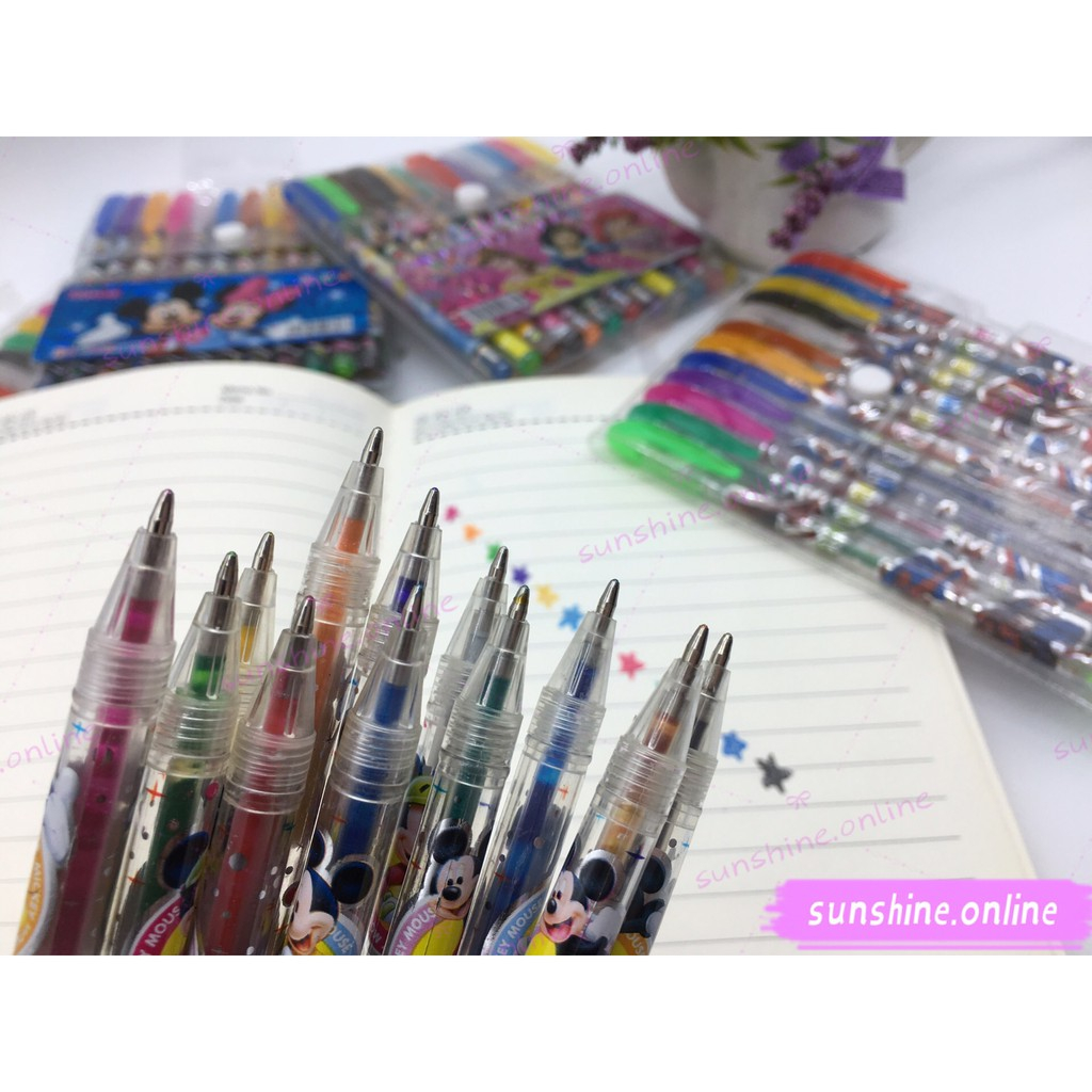 MASAYA100 Glitter Gel Pen 6pcs Set Metal Colored Pens Random Designs ...