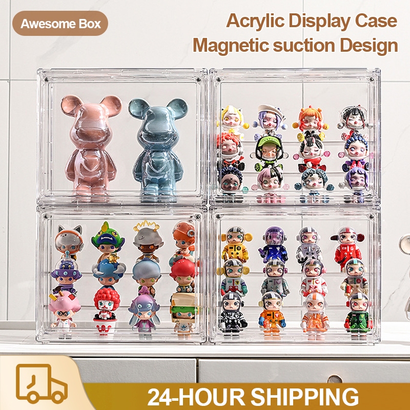 Popmart Transparent Acrylic Display Case Box Storage Organizer Toy ...