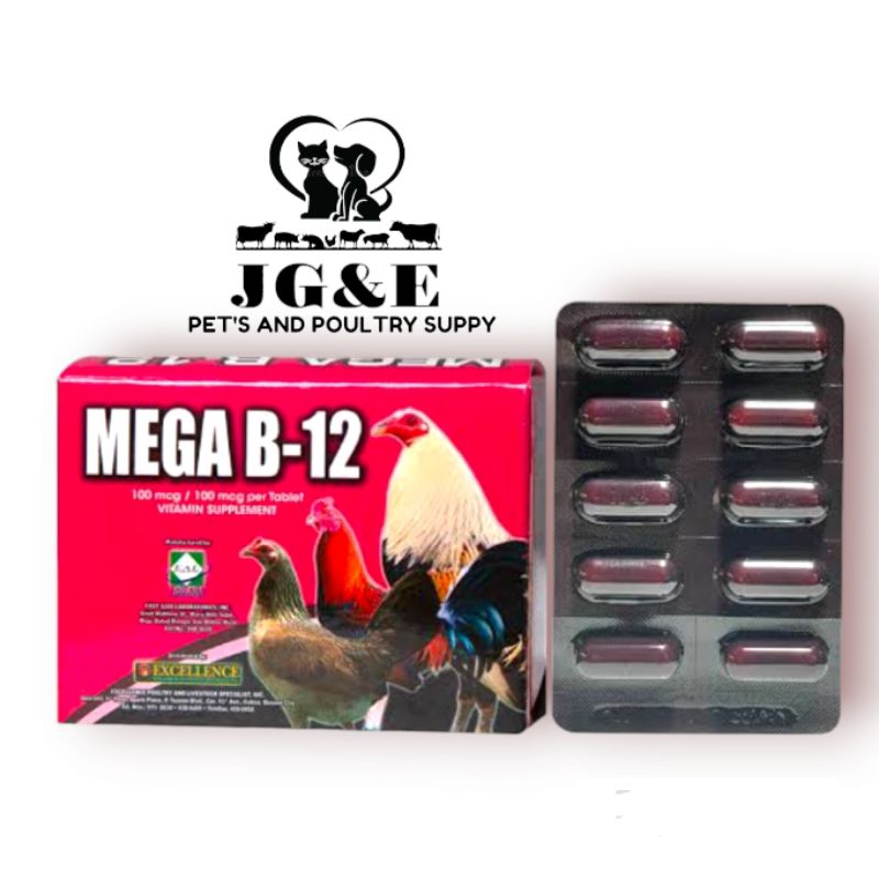 MEGA B-12 FOR GAME FOWL ( 100 TABLETS) | Shopee Malaysia