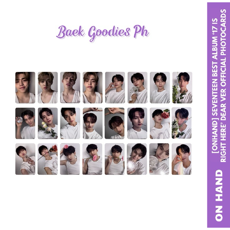 Seventeen Best Album ‘17 is Right Here’ Dear Ver Official Photocards | Shopee Malaysia