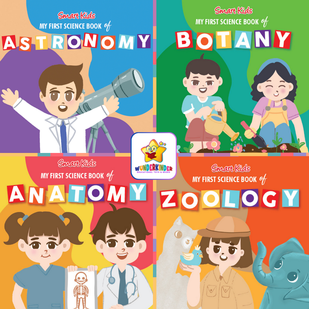 WKETB SMART KIDS FIRST SCIENCE BOARD BOOK (ASTRONOMY, ANATOMY, BOTANY ...