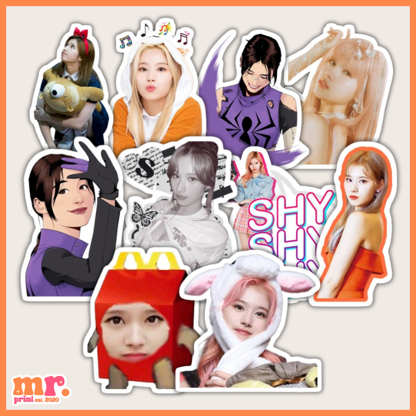 SANA TWICE VOL 1 STICKERS SANA MINATO KPOP IDOL WATERPROOF STICKERS ...