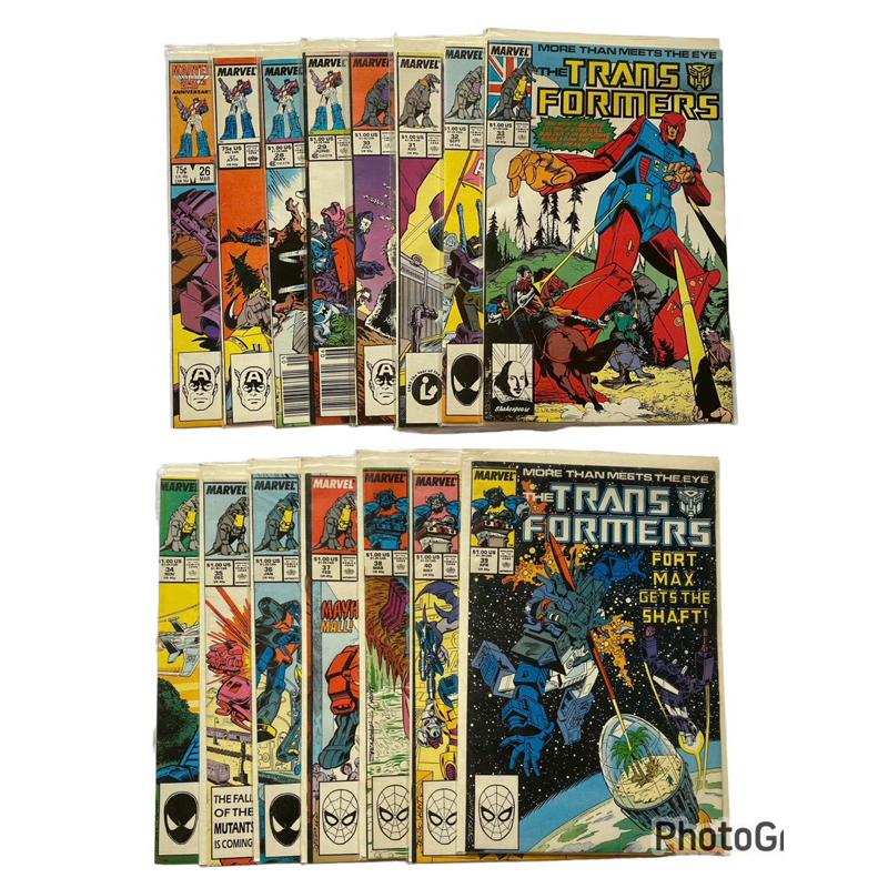 Transformers Comics Issue 26 to 40 (Set of 15 Marvel Comics) | Shopee ...