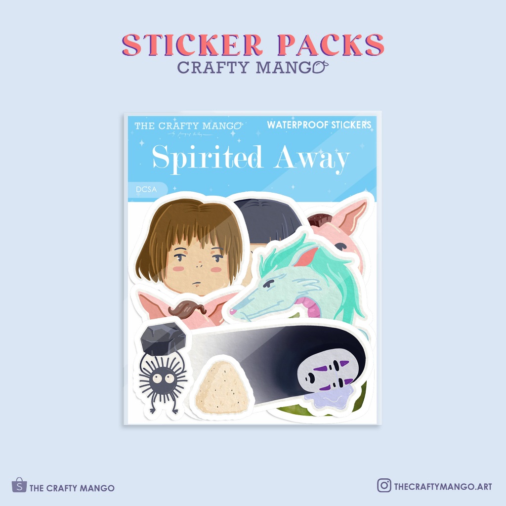 Spirited Away Stickers | Studio Ghibli anime stickers | DCSA | The ...