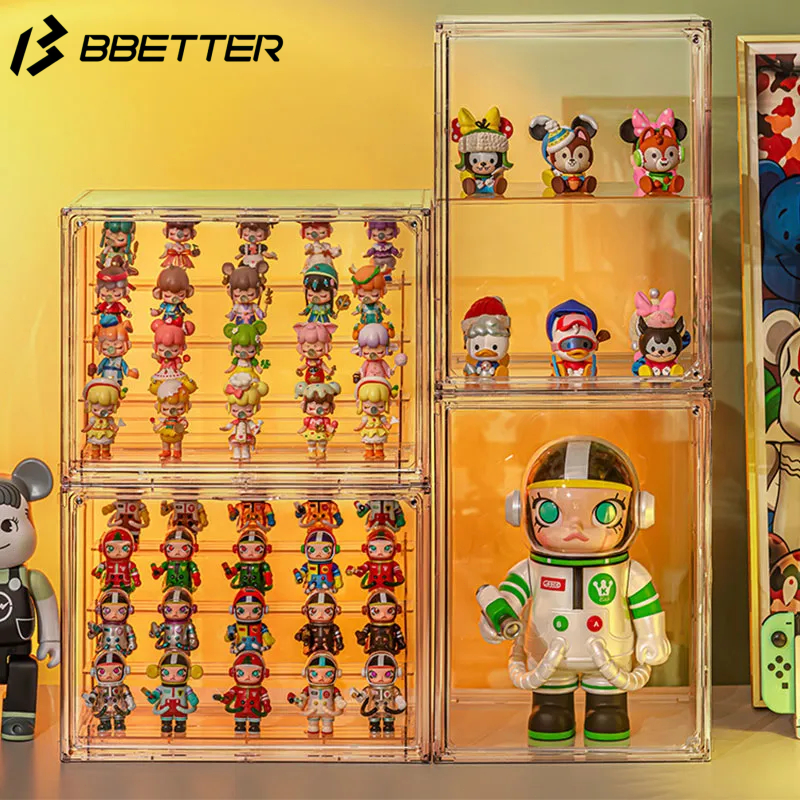 Popmart Acrylic Display Case Storage Organizer Transparent Boxes ...
